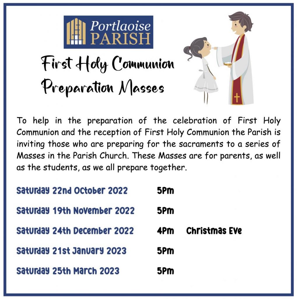 Eucharist – First Holy Communion - Portlaoise Parish